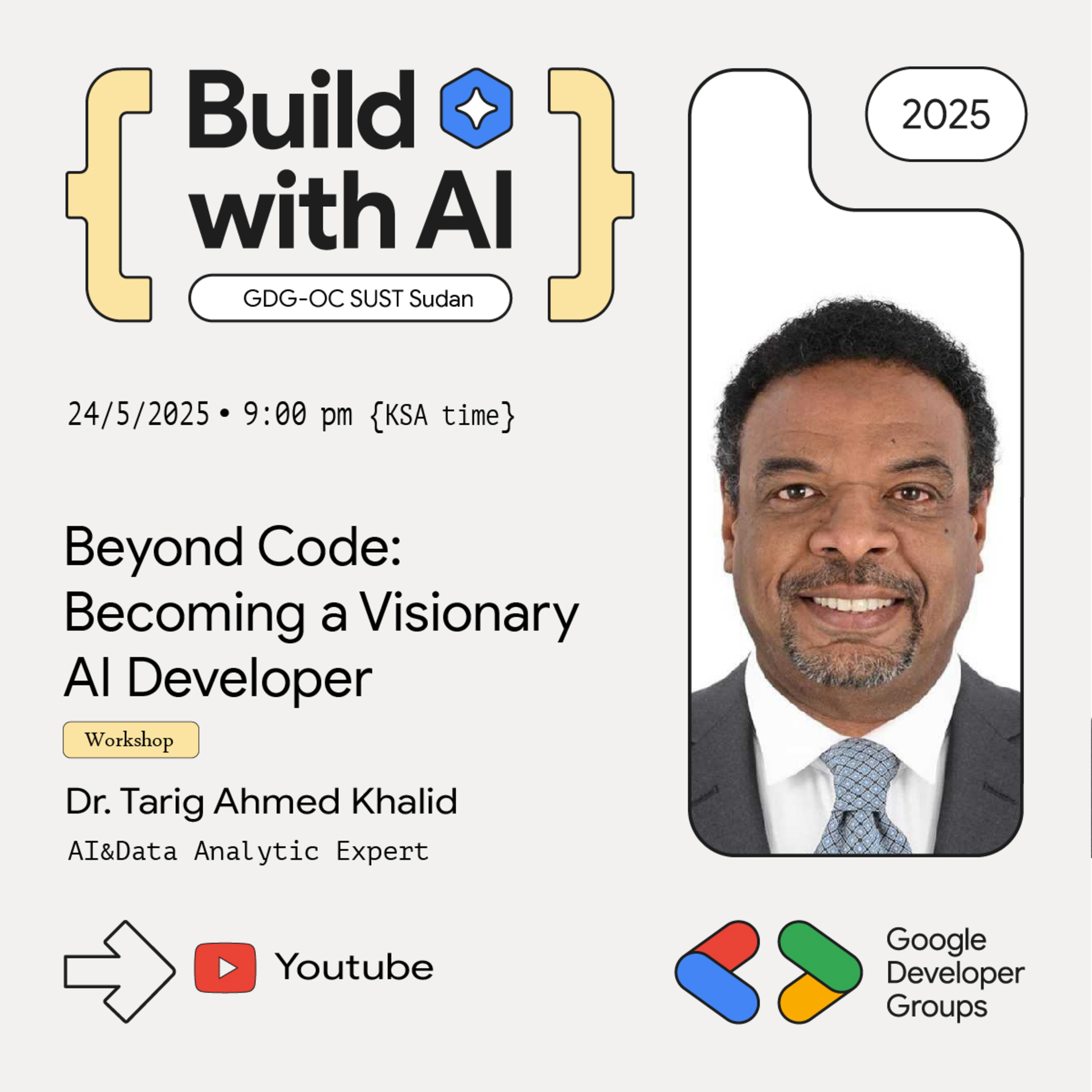 See Beyond Code: Becoming a Visionary AI Developer at Google Developer Groups GDG on Campus ...